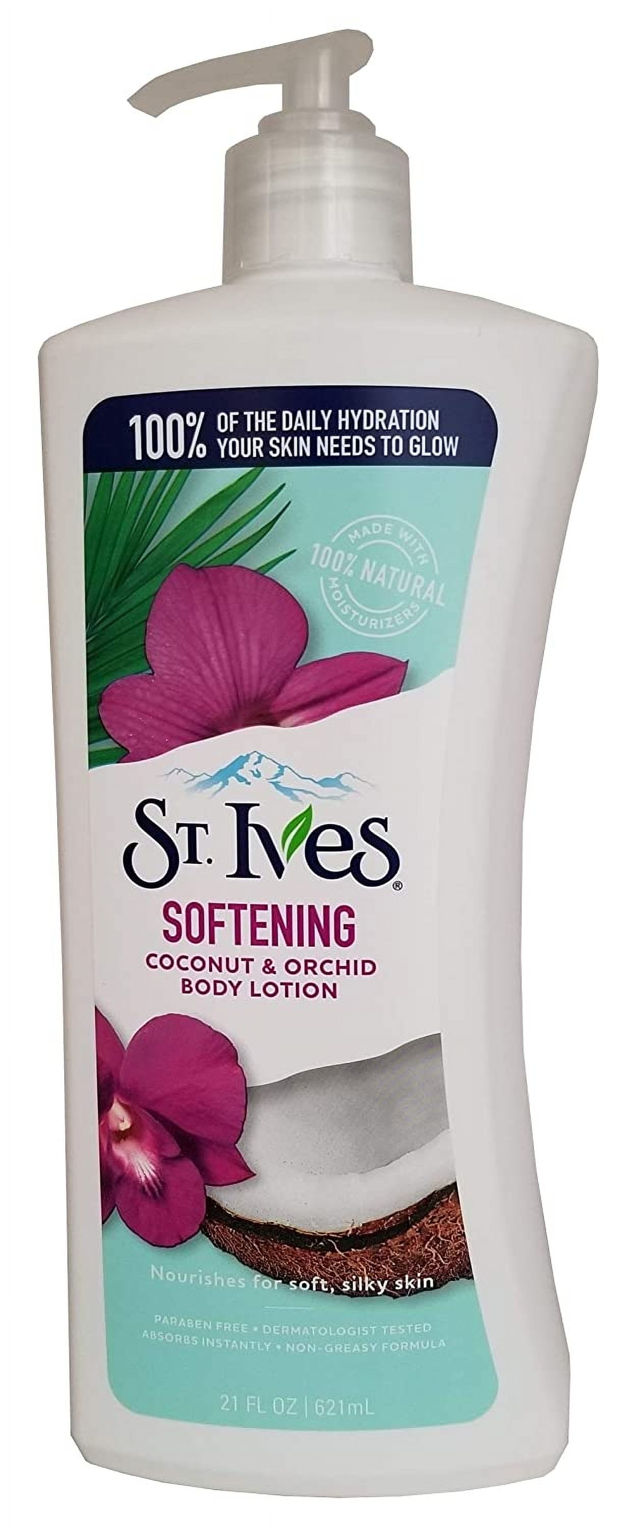 St. Ives Softening Body Lotion Coconut & Orchid Extract 21 oz (Pack of ...
