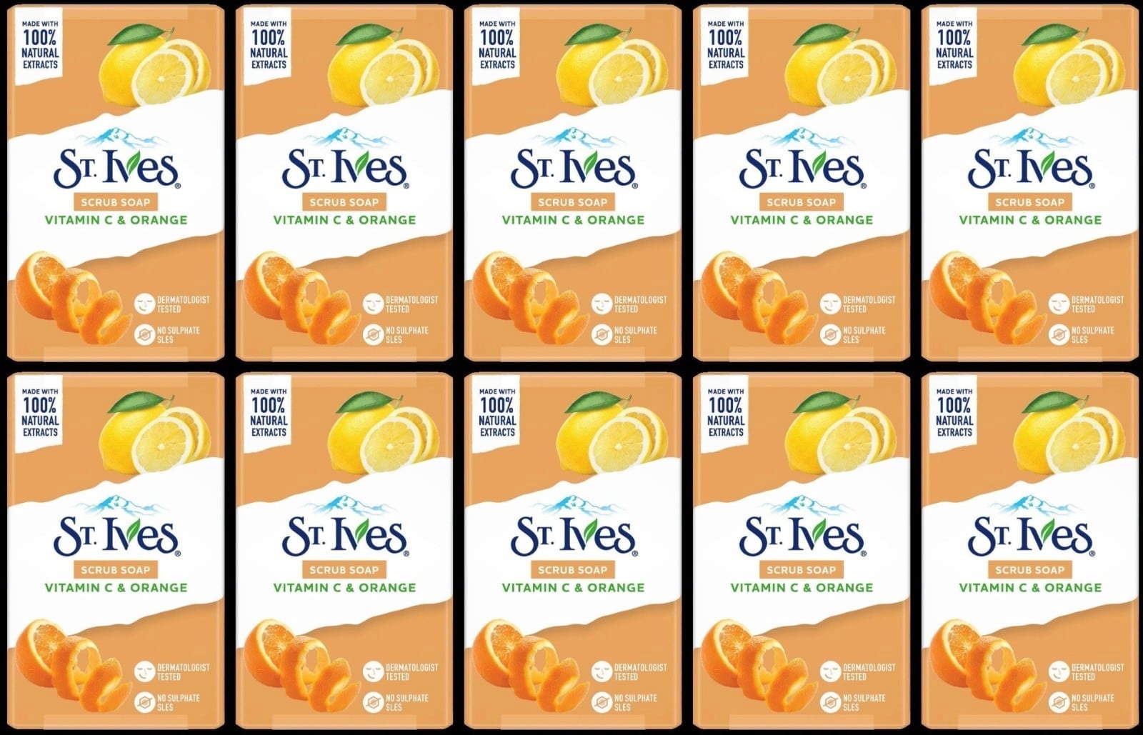 St. Ives scrub Bar Soaps Vitamin C & Orange Exfoliating Soap 100% ...