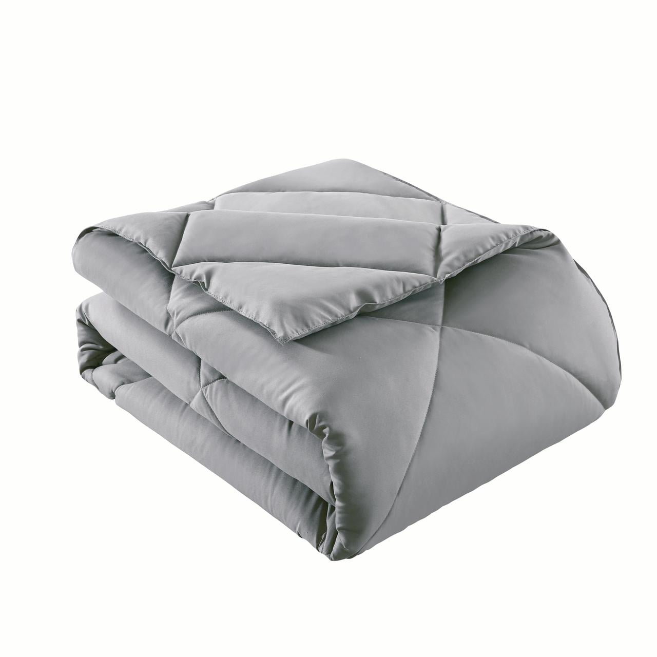 St. James Home Microfiber Nano Comforter, Light Grey, Full/Queen ...