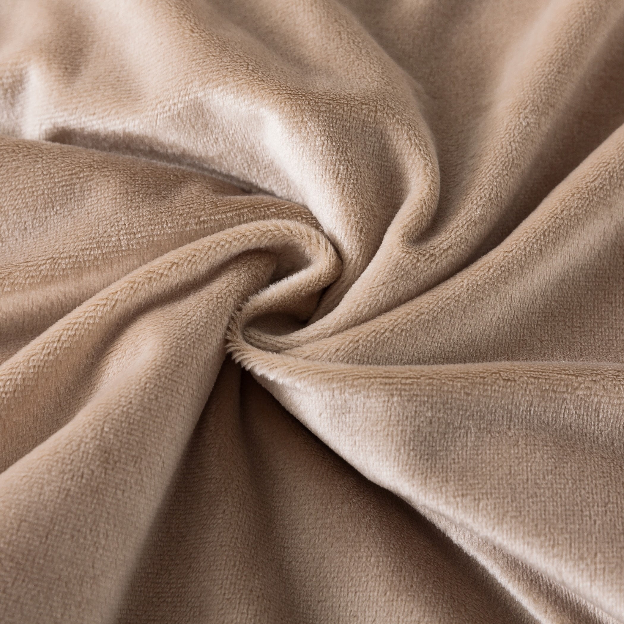 St. James Home The Work Sack Velvet and Sherpa Wearable Throw Tan ...