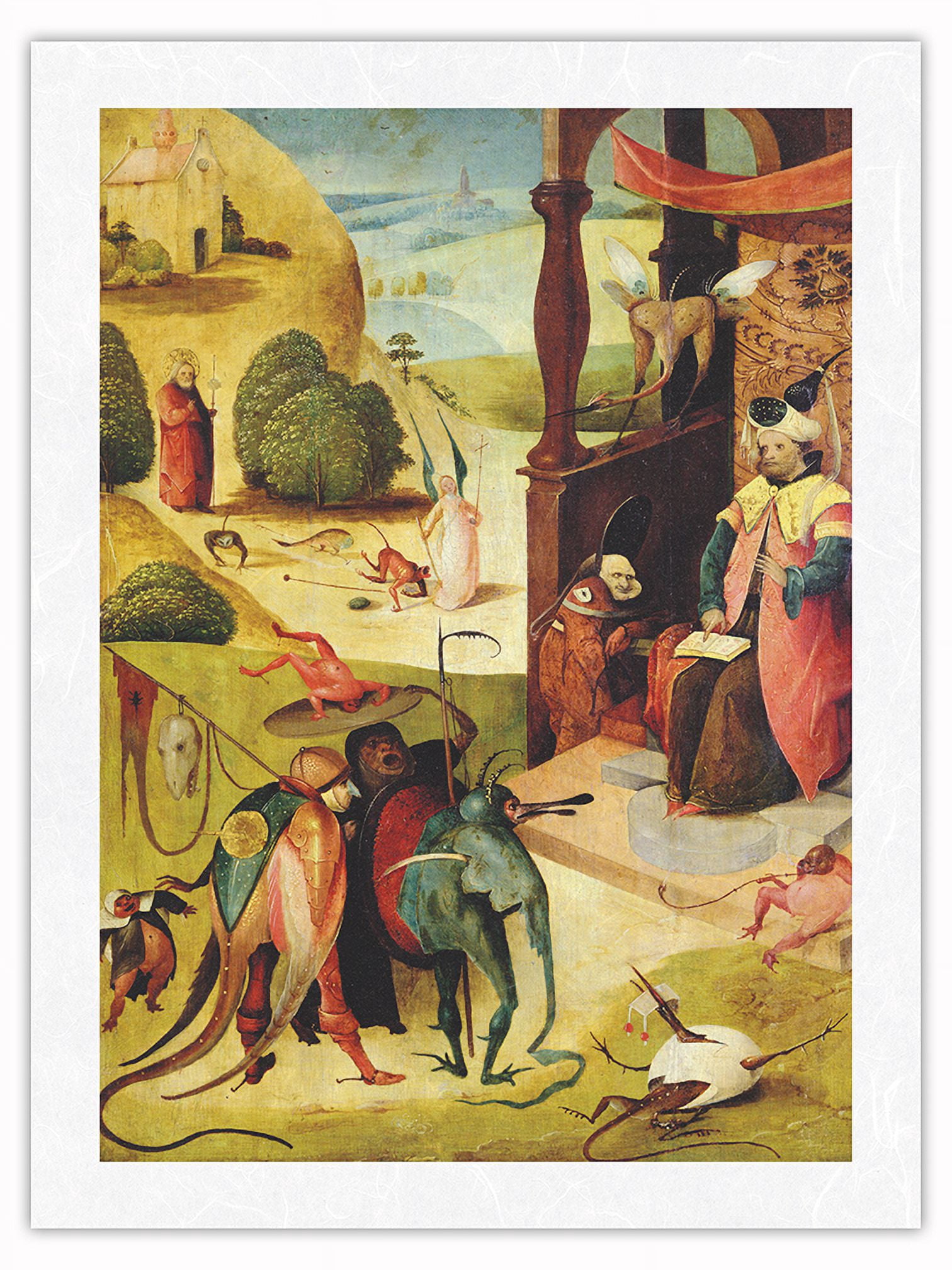 St. James and the Magician - Vintage Magic Poster by Hieronymous Bosch ...