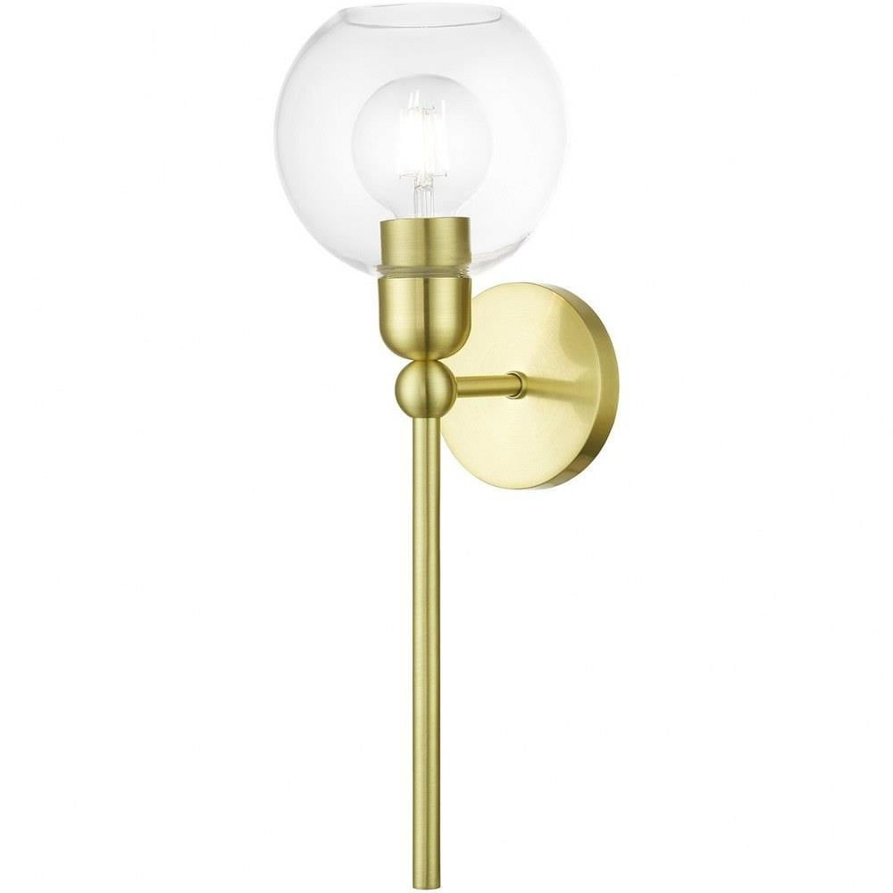 St James's Royd 1 Light Sphere Wall Sconce in Industrial Style-19 ...