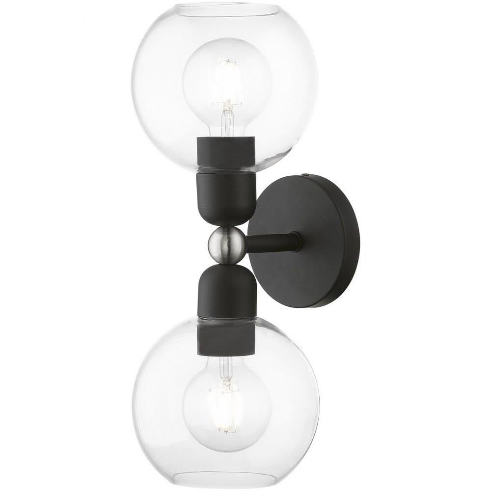 St James's Royd 2 Light Sphere Bathroom Light in Industrial Style-16 ...