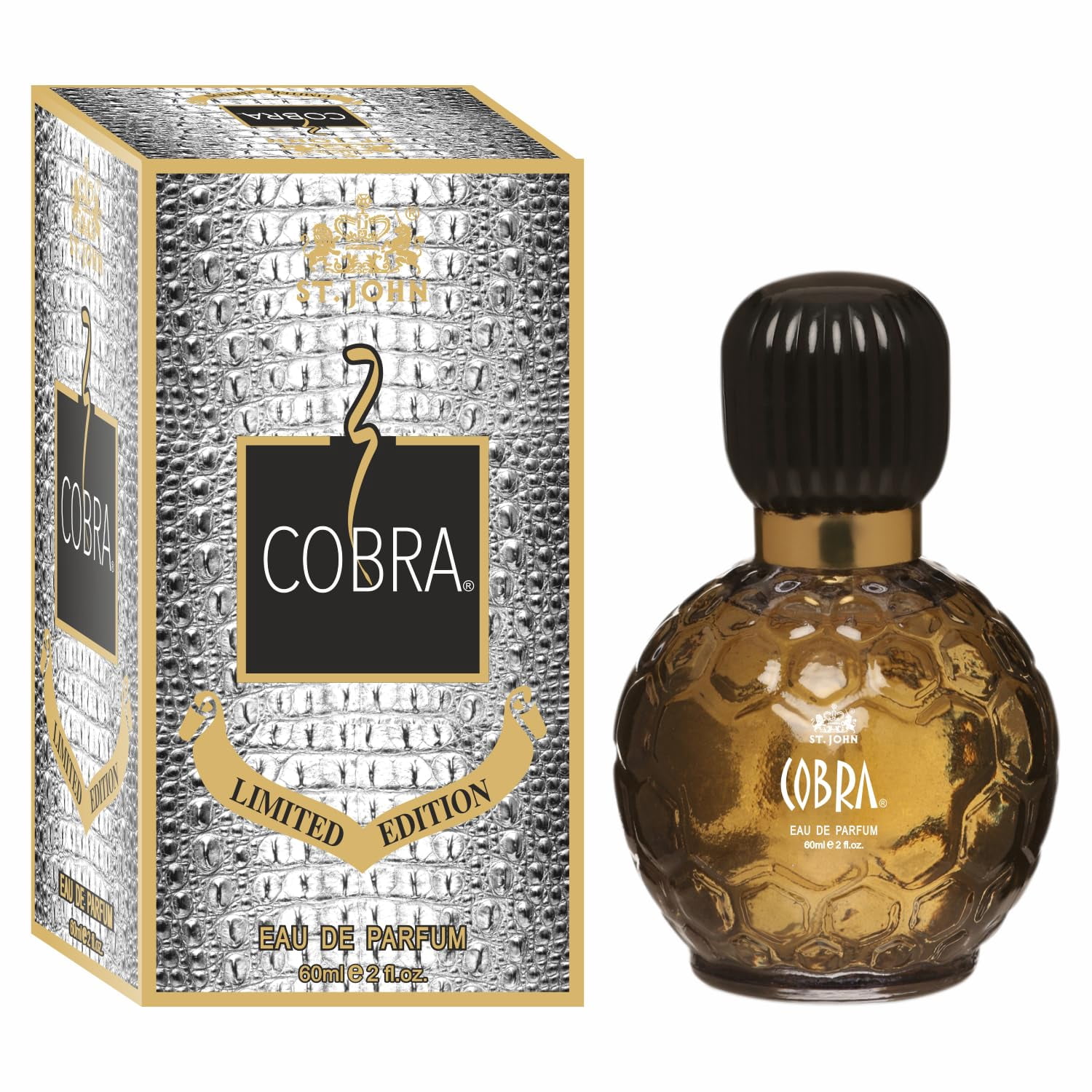 St. John Cobra Limited Edition Eau De Parfum For Men Pack Of 4 X 60ml ...