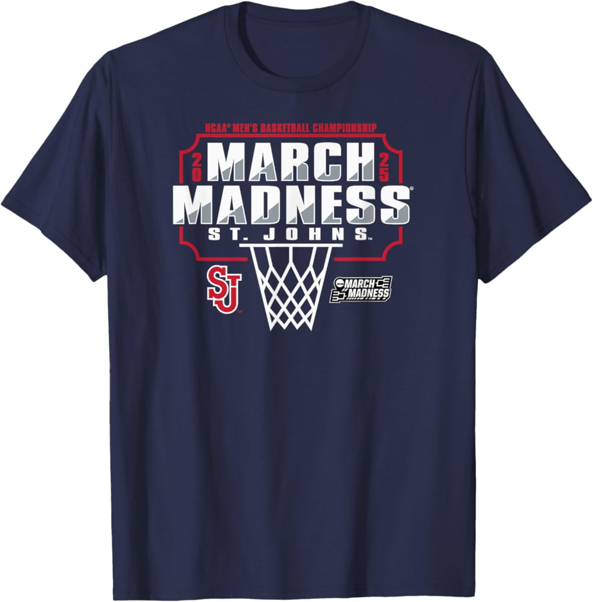 St. John'S Red Storm March Madness 2025 Men'S Basketball T-Shirt ...