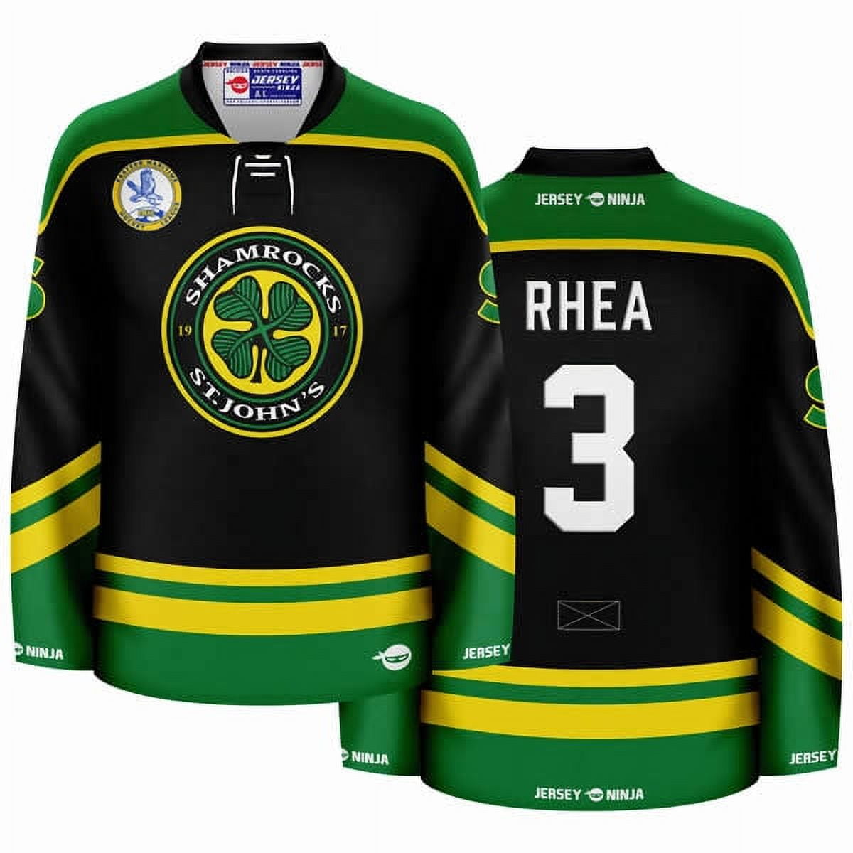 St John's Shamrocks Ross The Boss Rhea Black Hockey Jersey - Walmart.com
