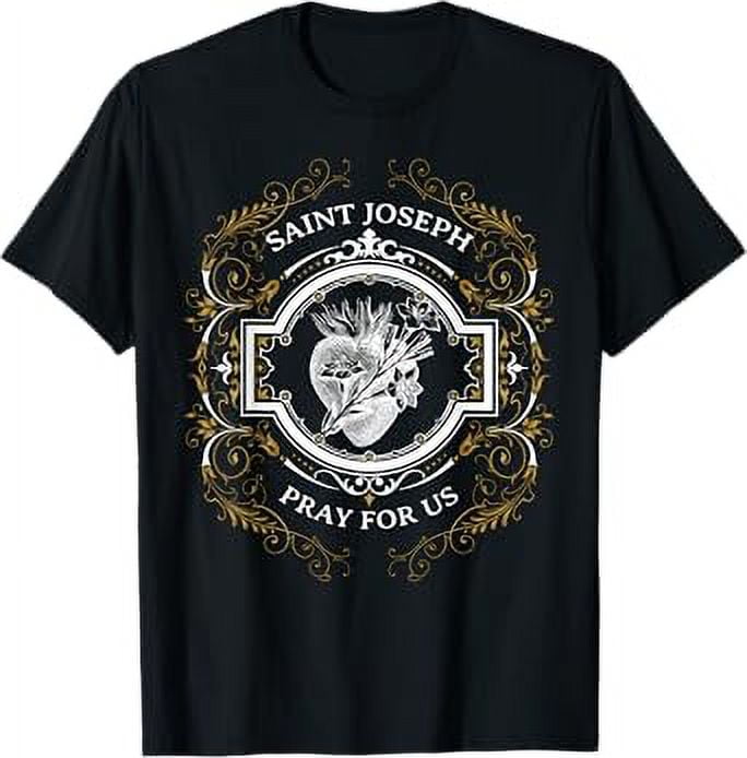 St Joseph Consecration Most Chaste Heart Catholic Saint T-Shirt ...