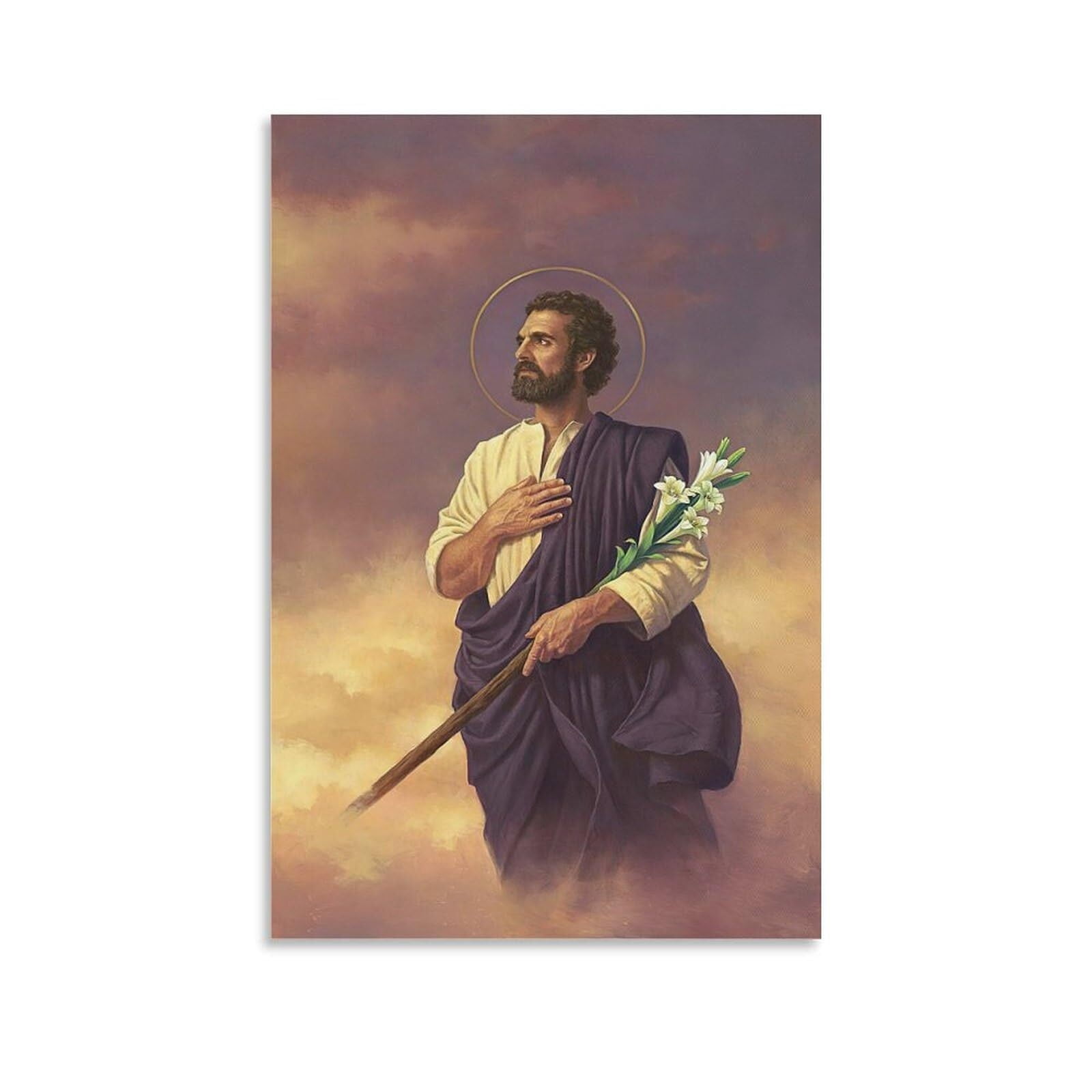 St Joseph Posters- Religious Saints Religious Art Wall Decor Painting ...