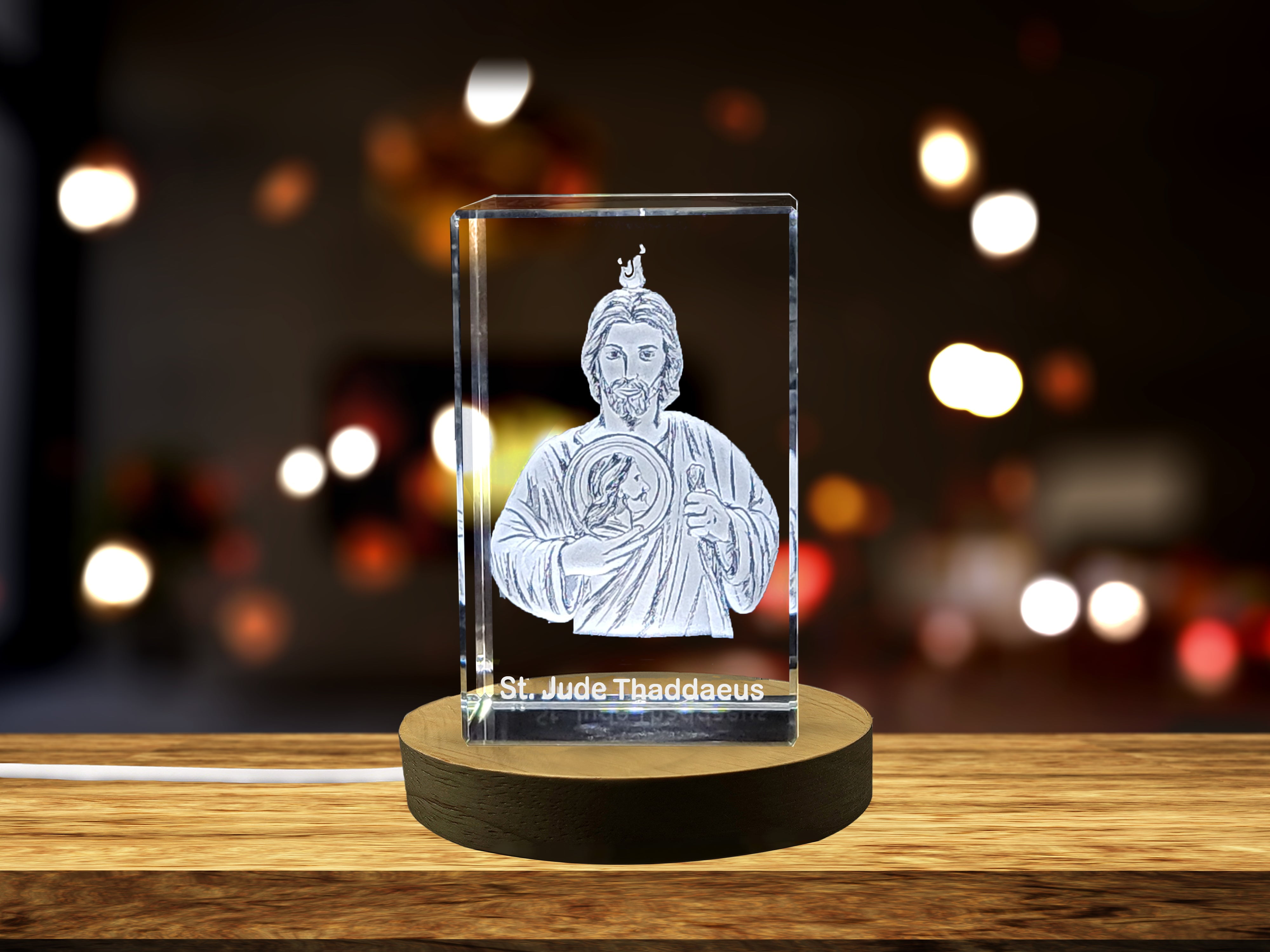 St.Jude Thaddaeus | Saint of Hope Enshrined in Crystal - Walmart.com