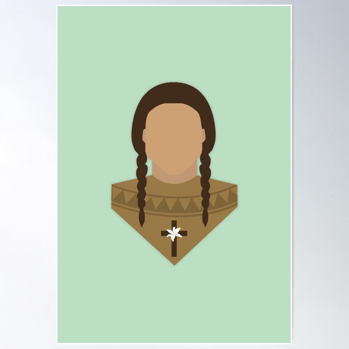 St. Kateri Tekakwitha Poster Wall Art, Modern Wall Decor For Living ...