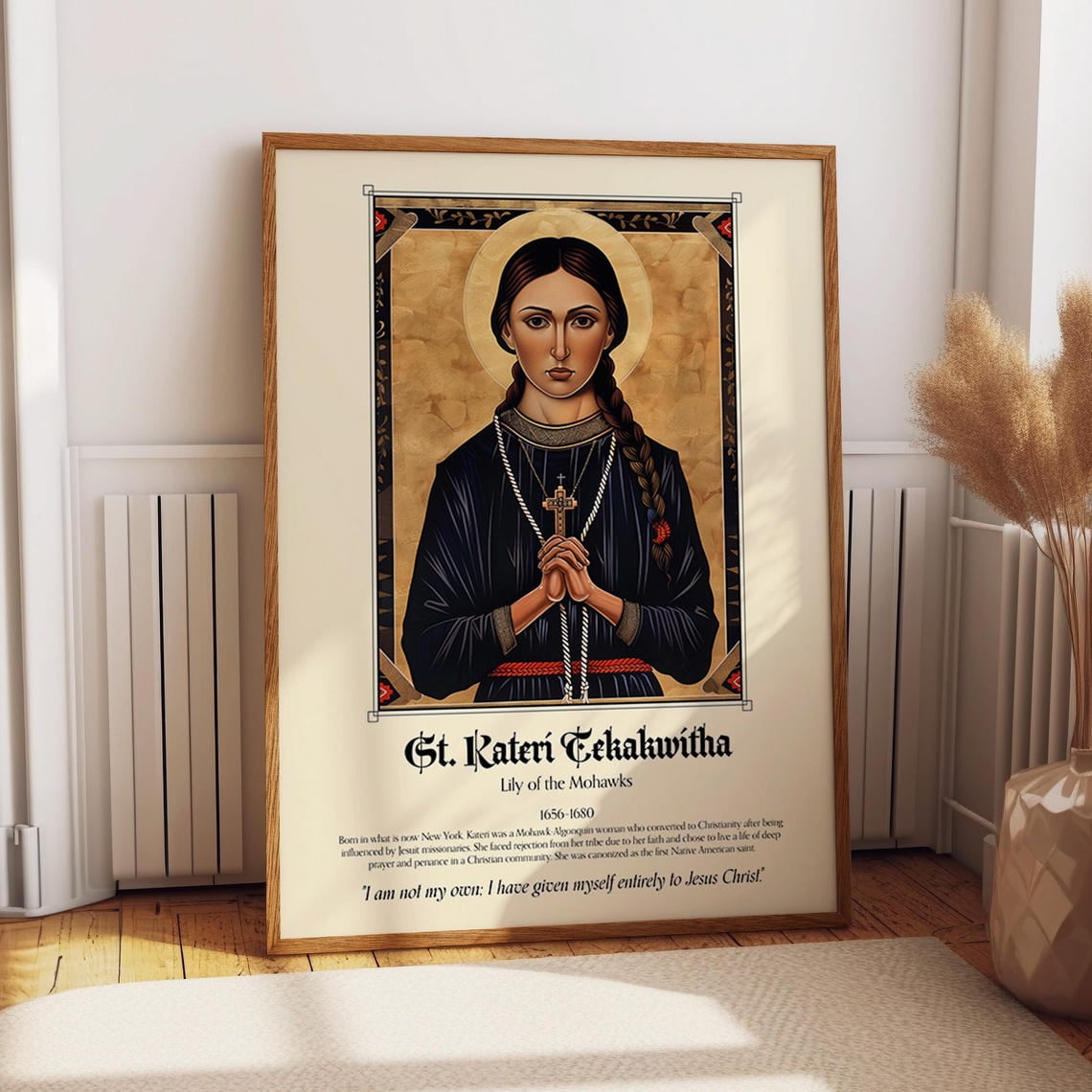 St. Kateri Tekakwitha Religious Wall Art – American Catholic Saint ...