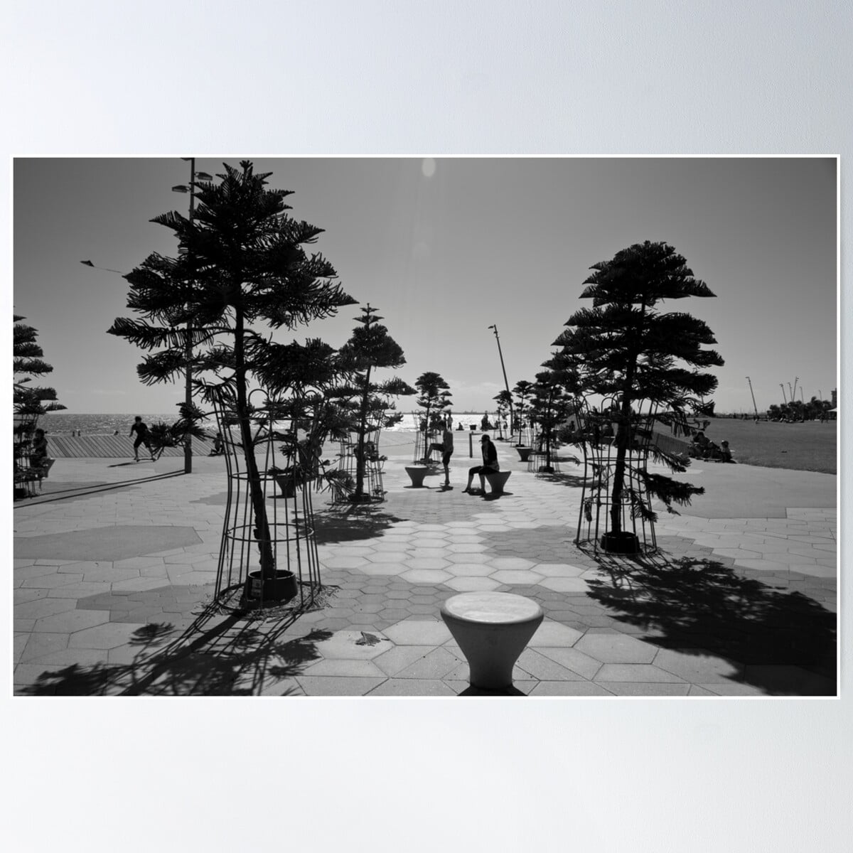 St Kilda Foreshore Poster Wall Art, Modern Wall Decor For Living Room ...