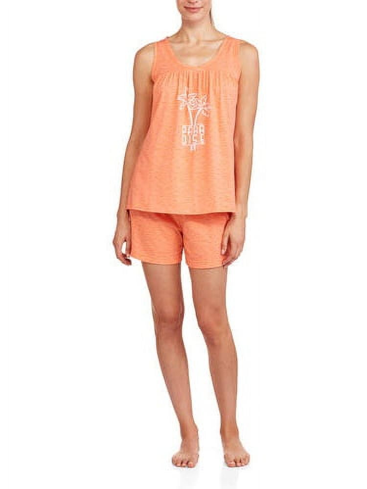 St Ladies 2pc Shorty Pj Set Paradise Scr - Walmart.com