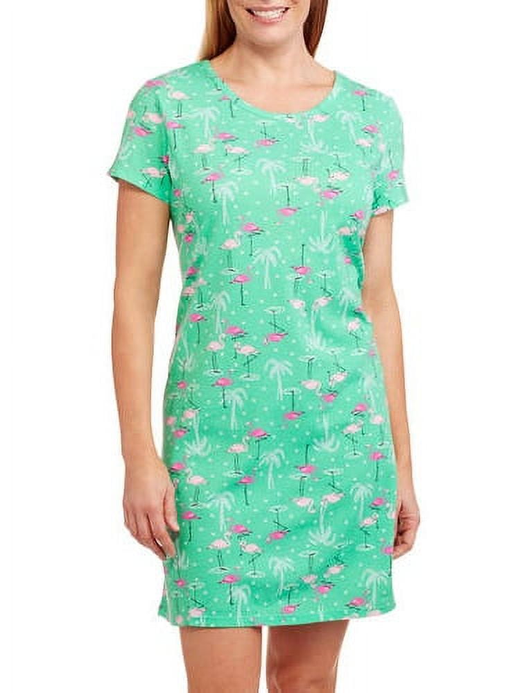 St Ladies S/slv Scp Slpshirt Flamingo - Walmart.com