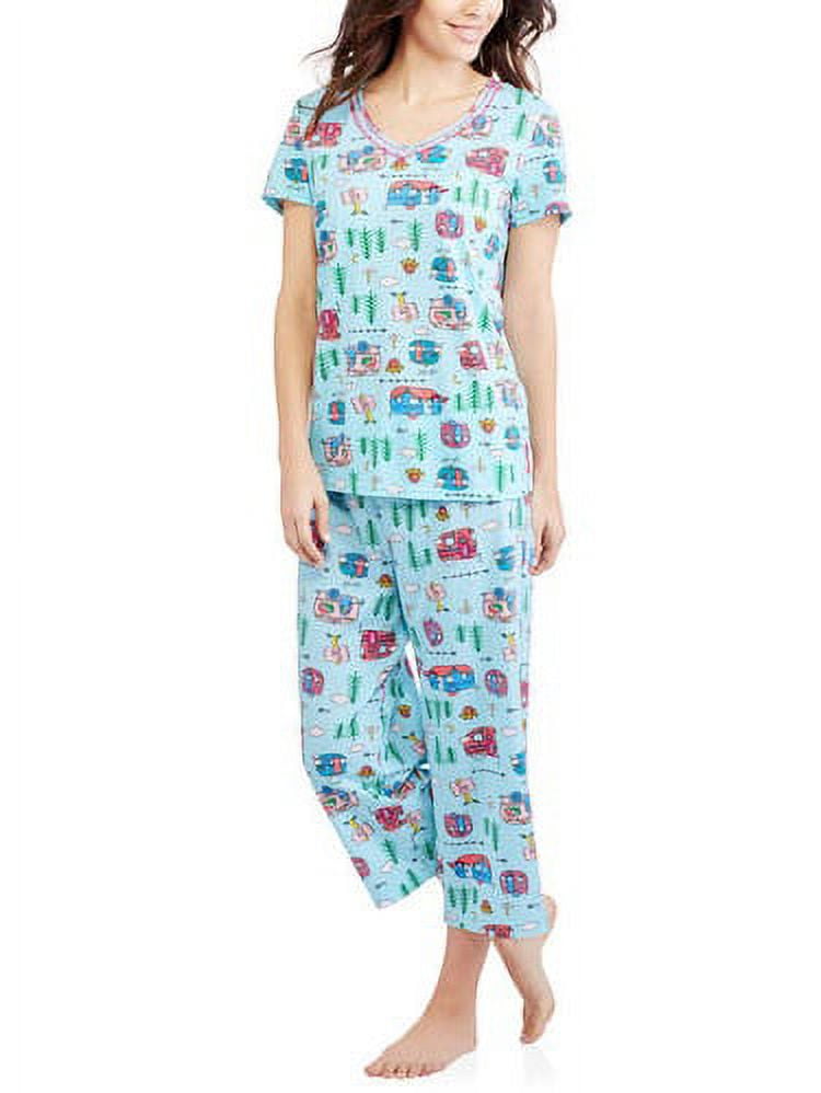 St Ladies Ss Vnk Pj Set Rv - Walmart.com