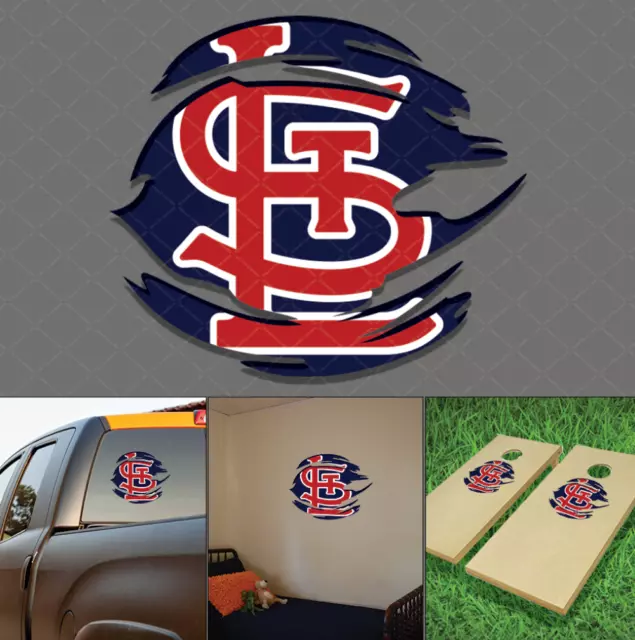 St Louis Arizona Football Team Distressed Scratched Decal, Ripped ...