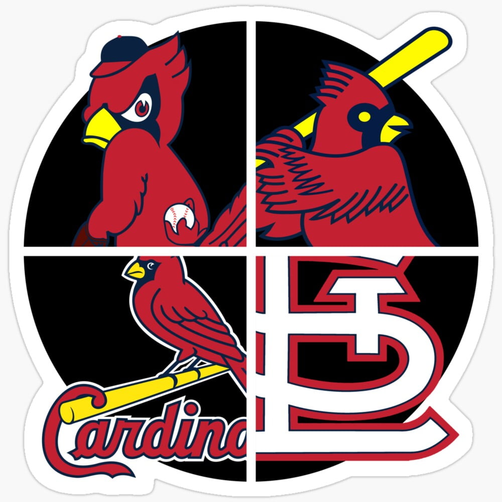 St. Louis Baseball Quad Sticker Baseball Sticker, Football Sticker ...