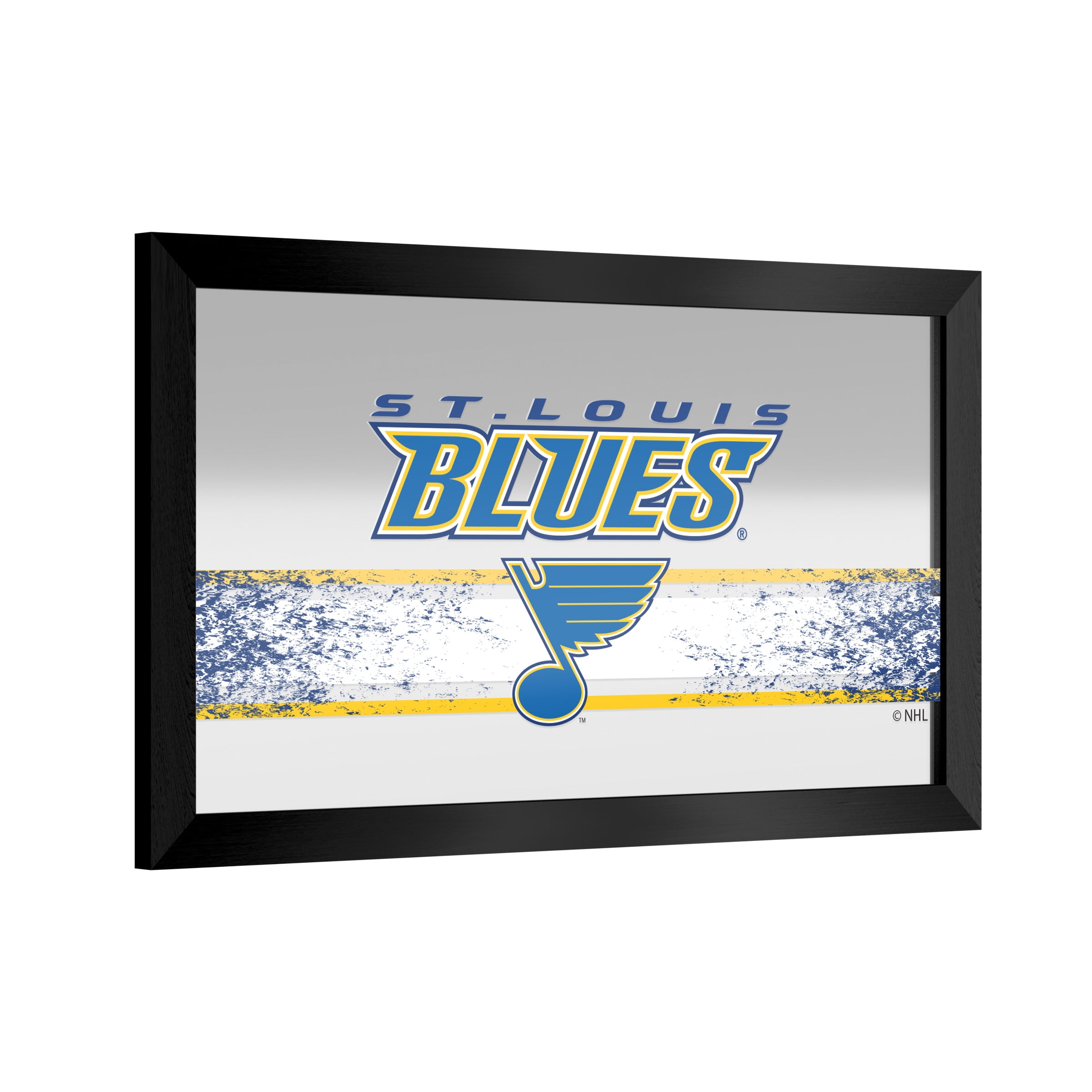 St. Louis Blues Logo Ready-To-Hang Black Framed Wall Mirror - Walmart.com
