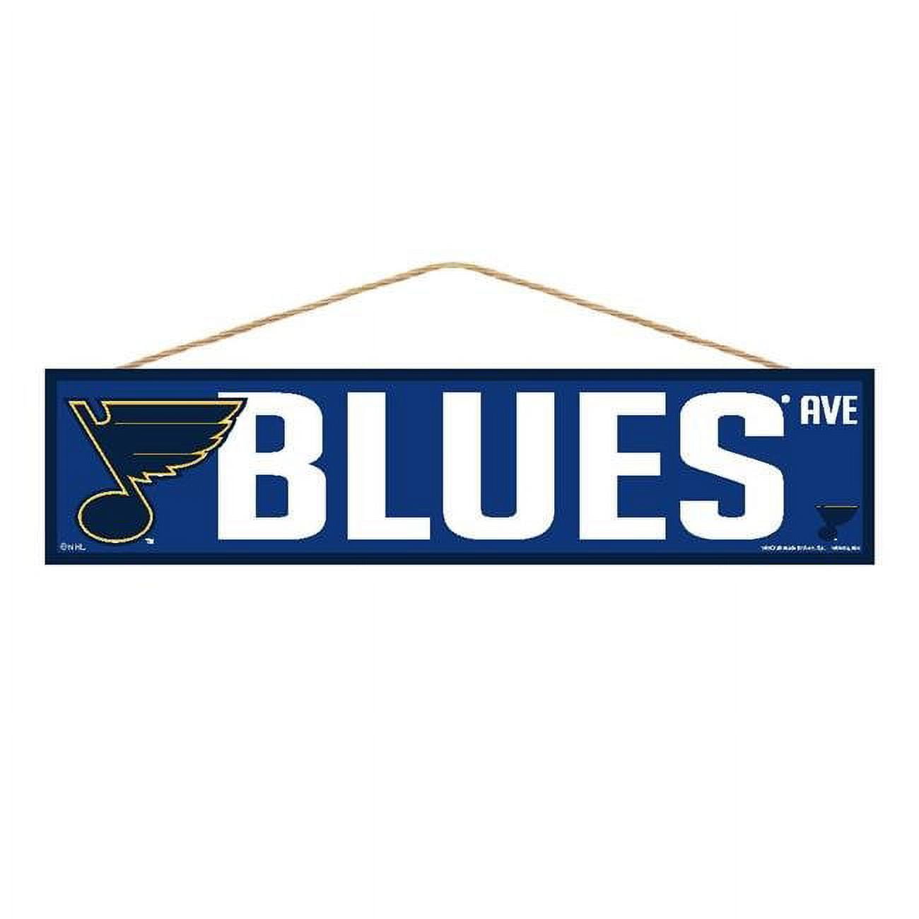 St. Louis Blues Sign 4x17 Wood Avenue Design - Walmart.com