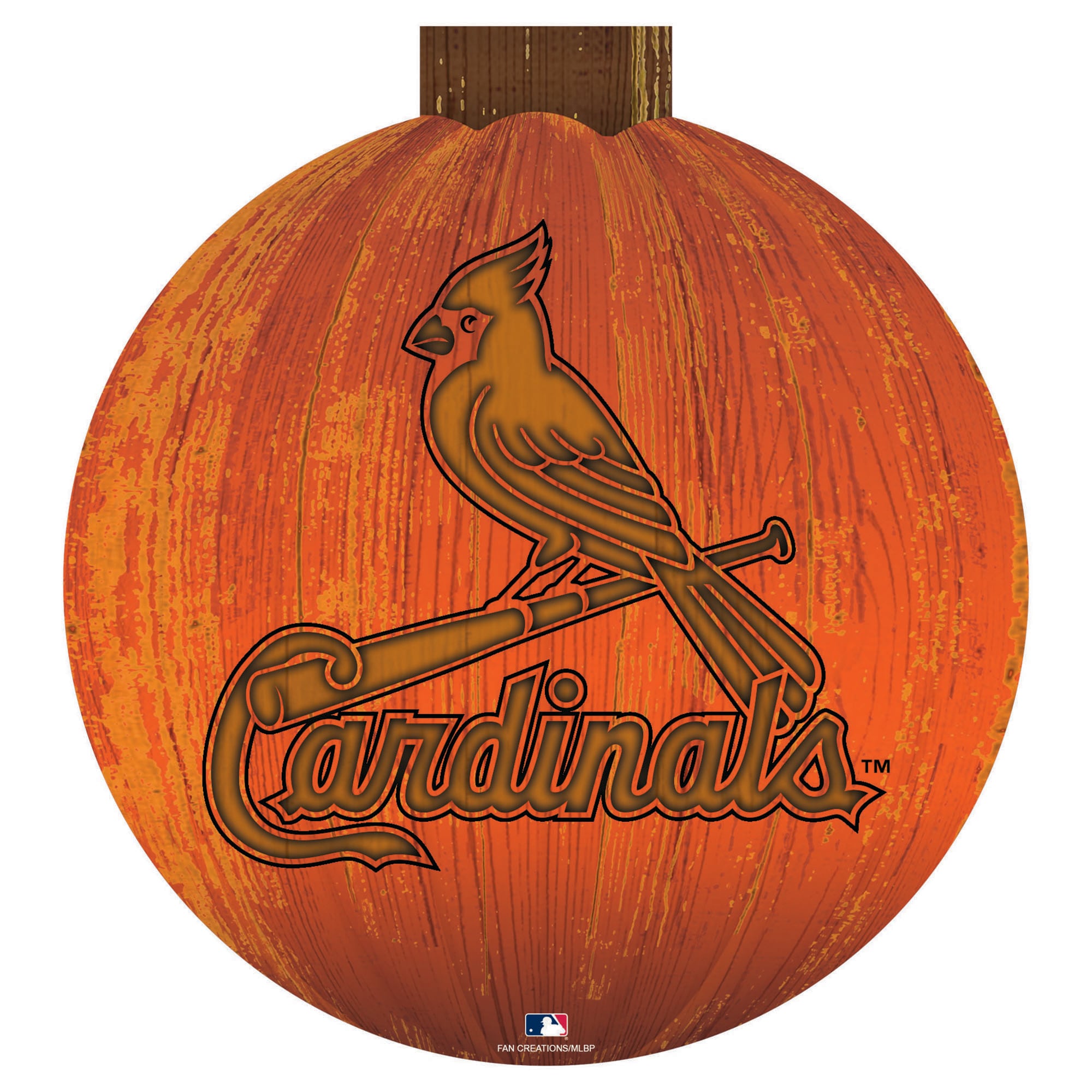 St. Louis Cardinals 12'' Pumpkin Sign - Walmart.com
