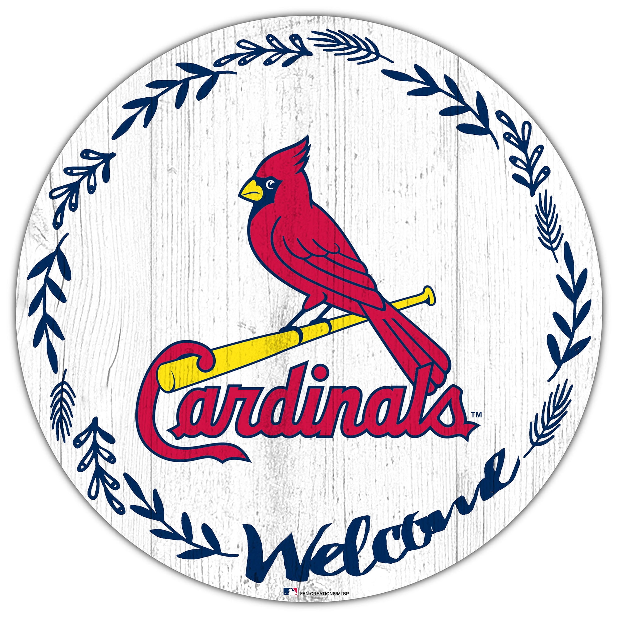 St. Louis Cardinals 12" Welcome Circle Sign - Walmart.com