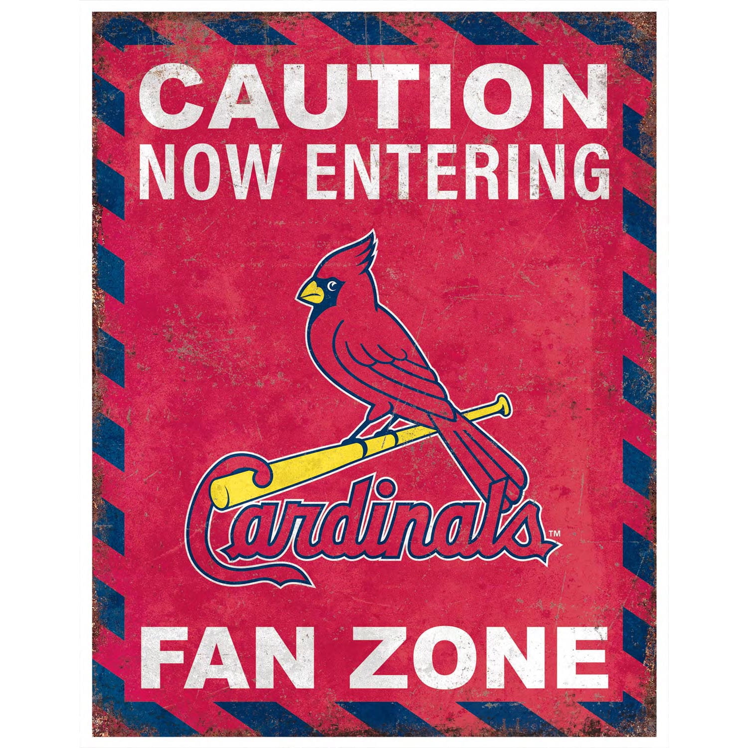 St. Louis Cardinals 13" x 20" Fan Zone Metal Sign - Walmart.com