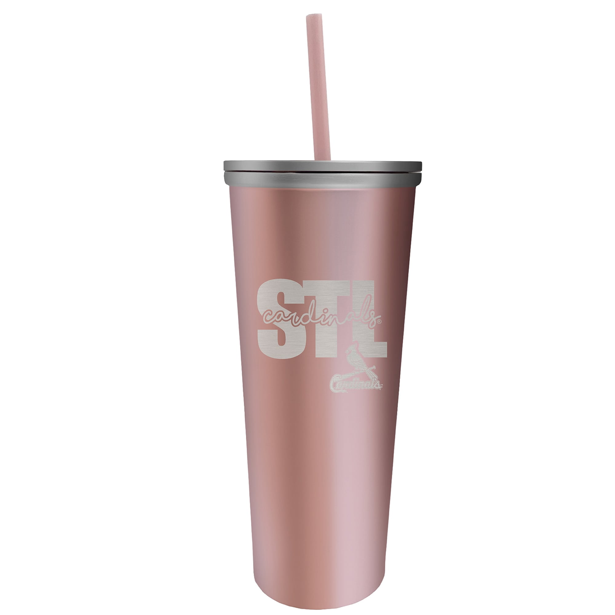 St. Louis Cardinals 18oz. Skinny Rose Gold Tumbler - Walmart.com