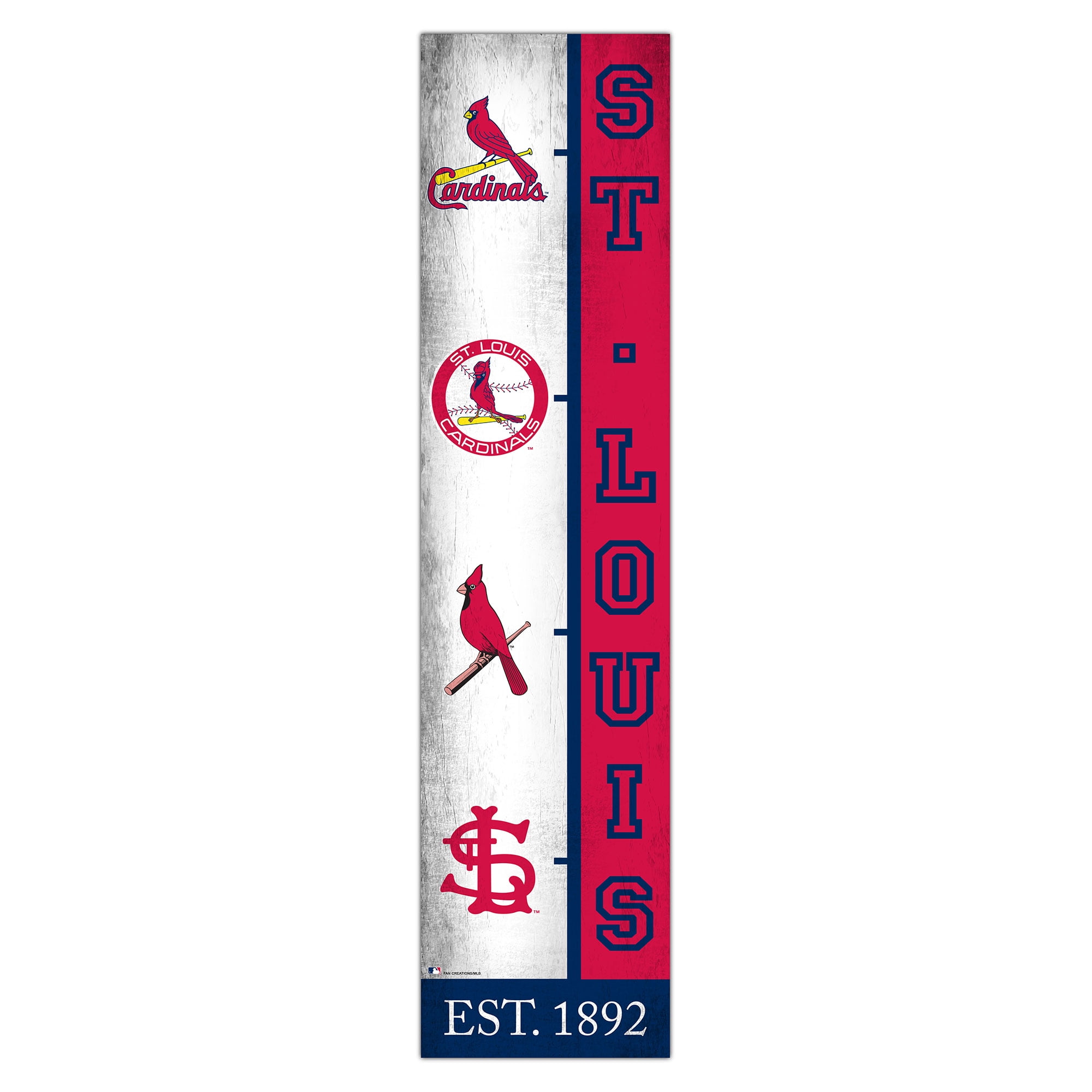 St. Louis Cardinals 6" x 24" Progression Wood Sign - Walmart.com