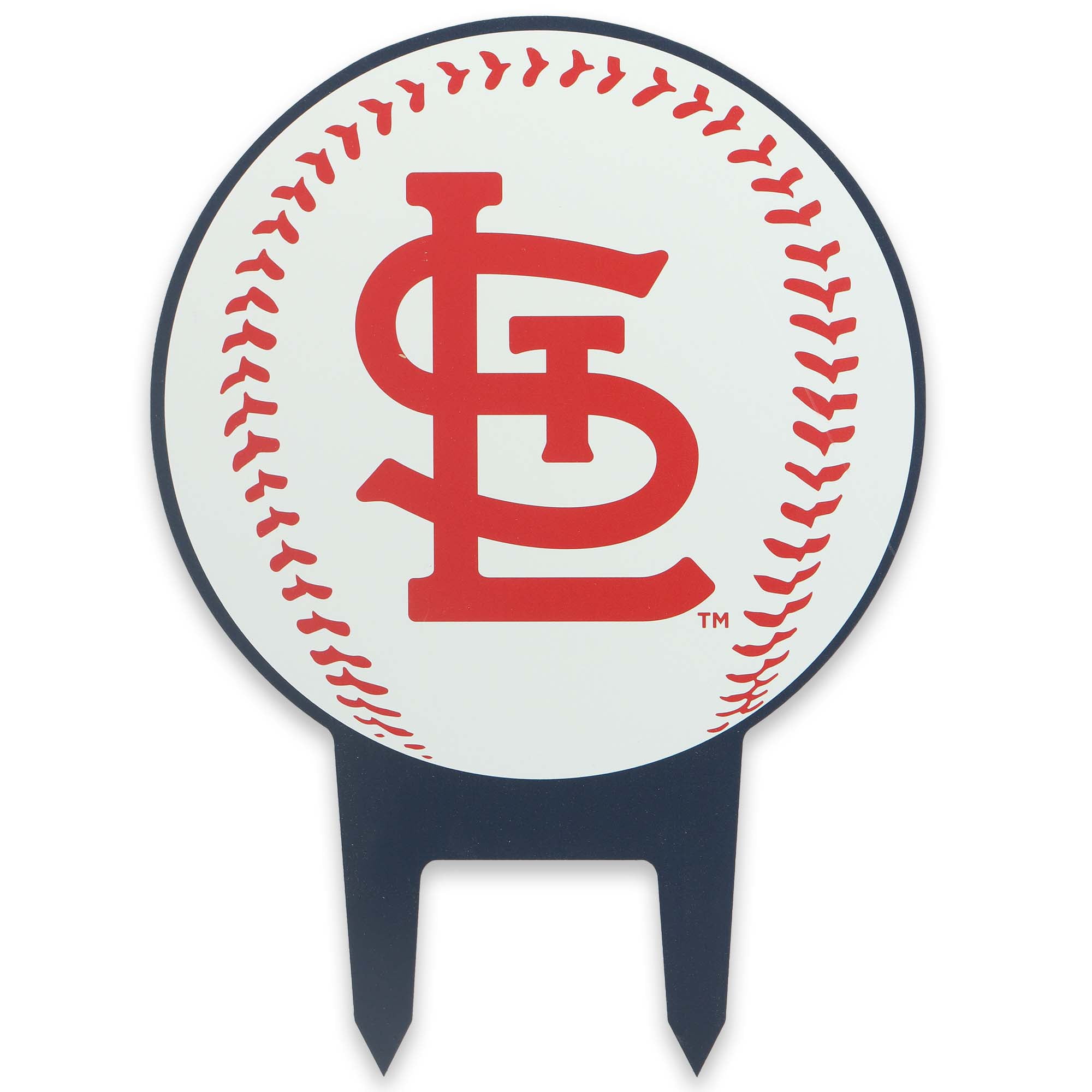 St. Louis Cardinals Logo Baseball Metal Garden Stake - Walmart.com
