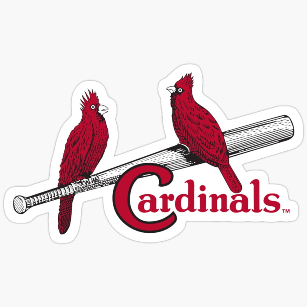 St Louis Cardinals Old Baseball Logo Sticker Baseball Sticker, Football ...