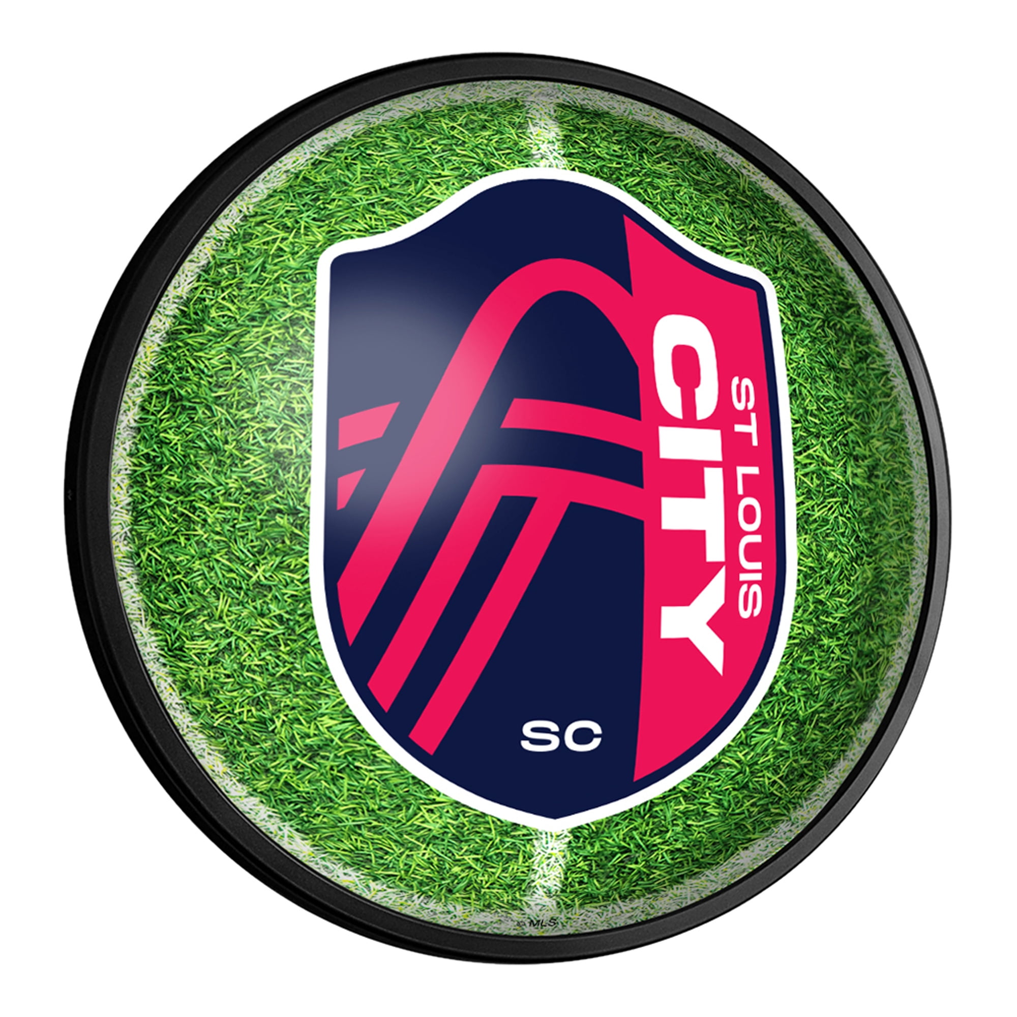 St. Louis City SC 18'' Round Slimline Illuminated Field Wall Sign ...