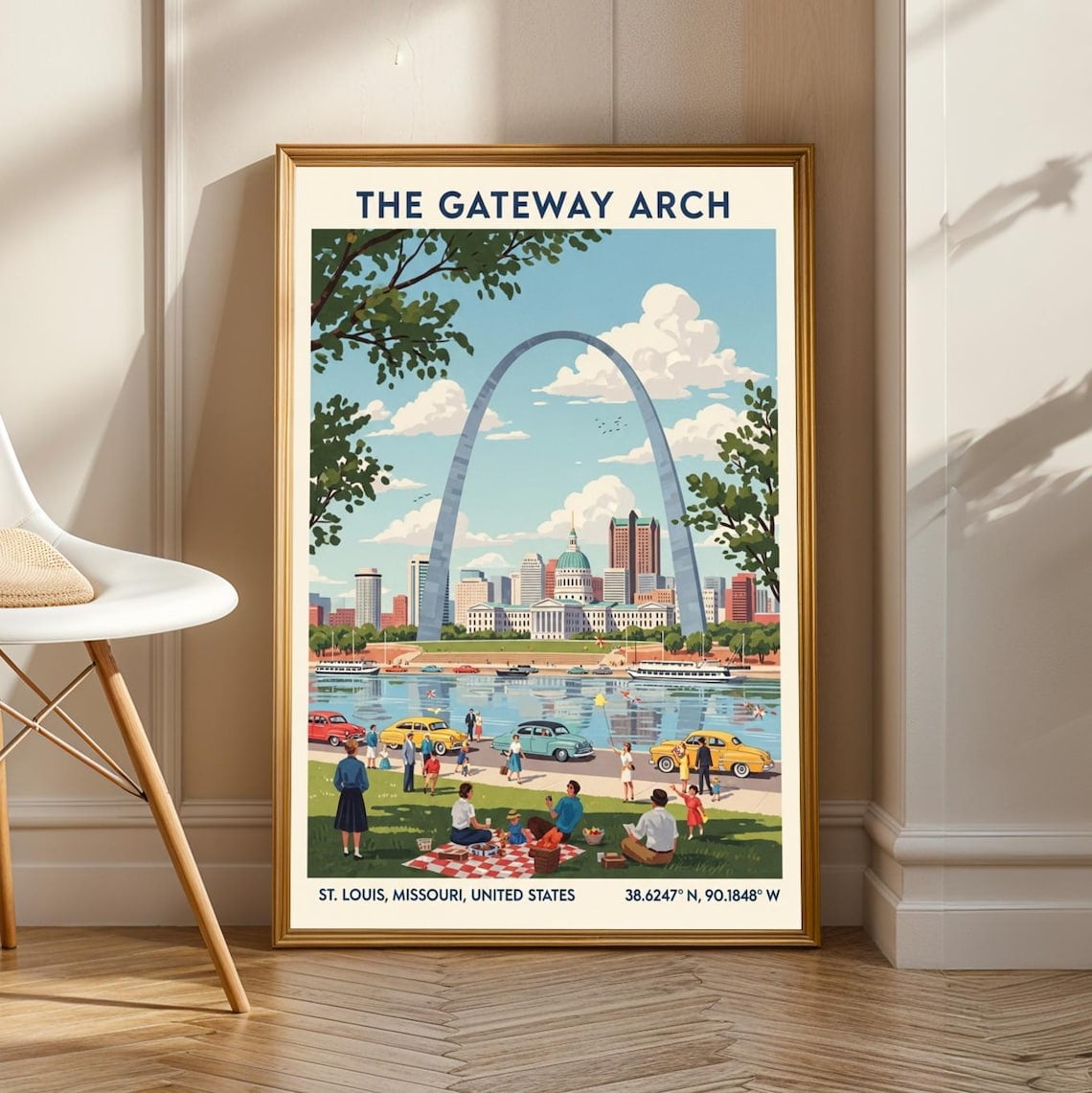 St. Louis Gateway Arch Print - Missouri Poster - Us State Poster - Us ...
