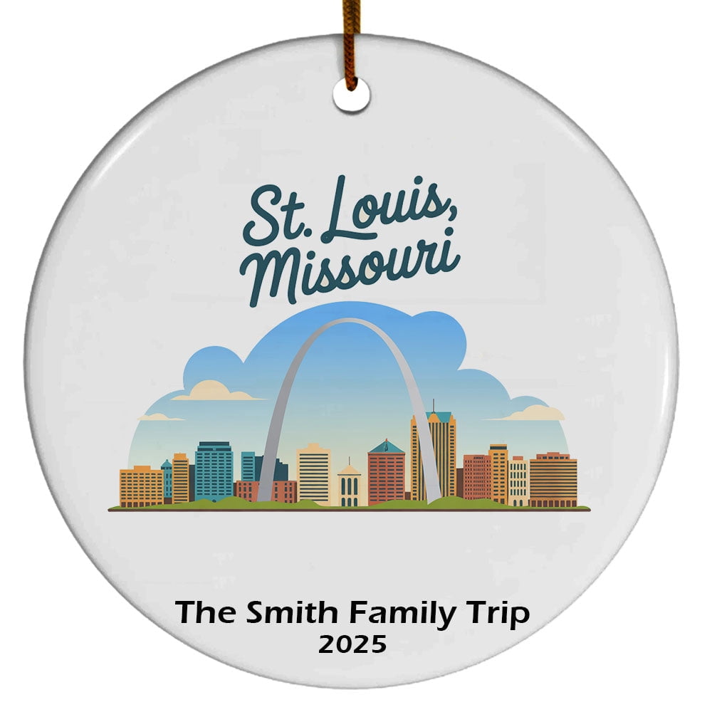 St. Louis Missouri Christmas Ornament, Collection of City Travel ...