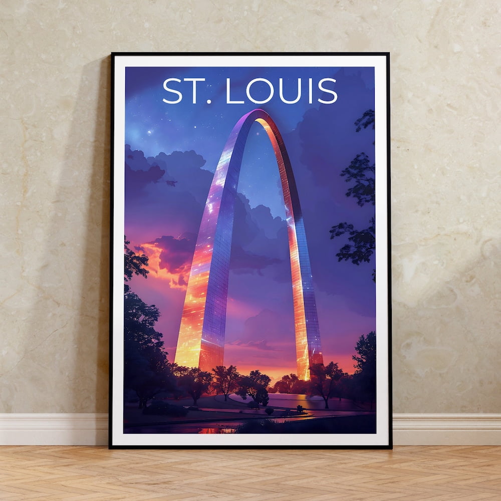 St. Louis Poster, St. Louis Print, Gateway Arch Poster, Gateway Arch ...