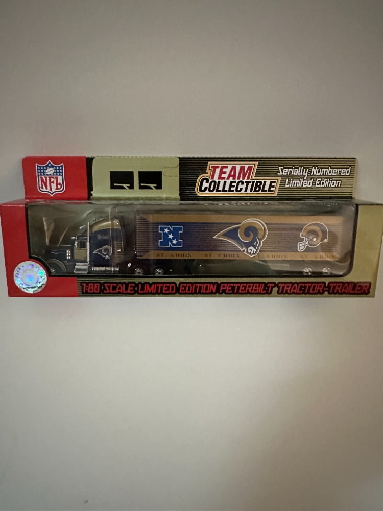 St. Louis Rams Fleer NFL Peterbilt Team Collectible Tractor Trailer 1: ...
