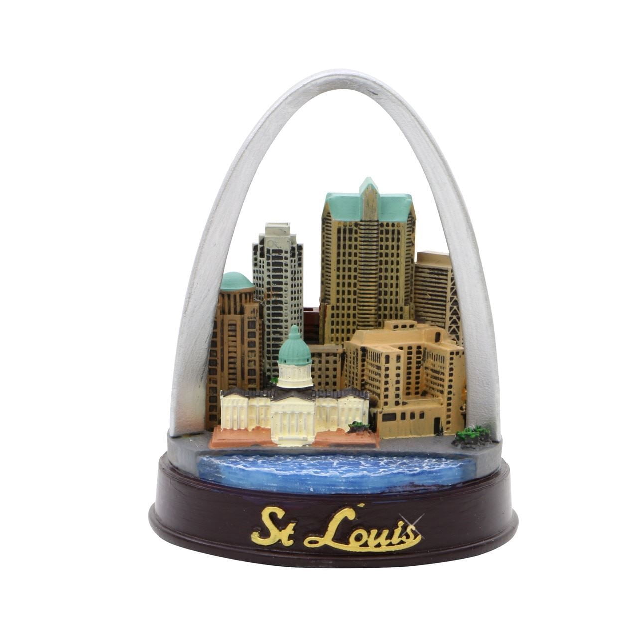 St. Louis Replica with Gateway Arch 3.5 Inches Saint Louis Statue ...