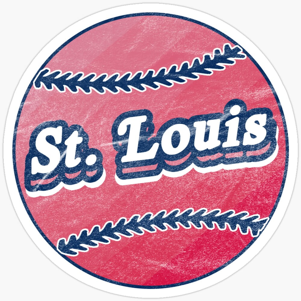 St. Louis Retro Baseball Sticker Phone Decal Water Bottle Stickers Car ...
