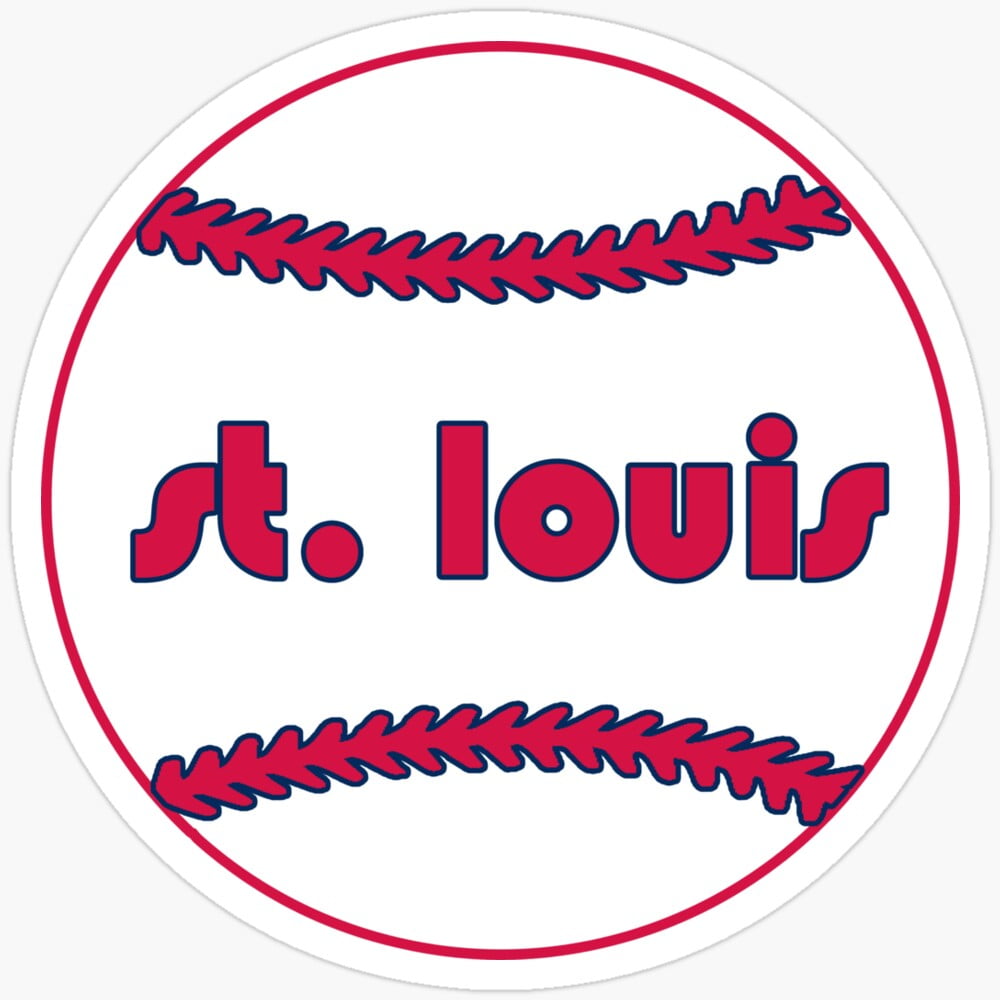 St. Louis Retro Throwback Baseball Sticker Phone Decal Water Bottle ...