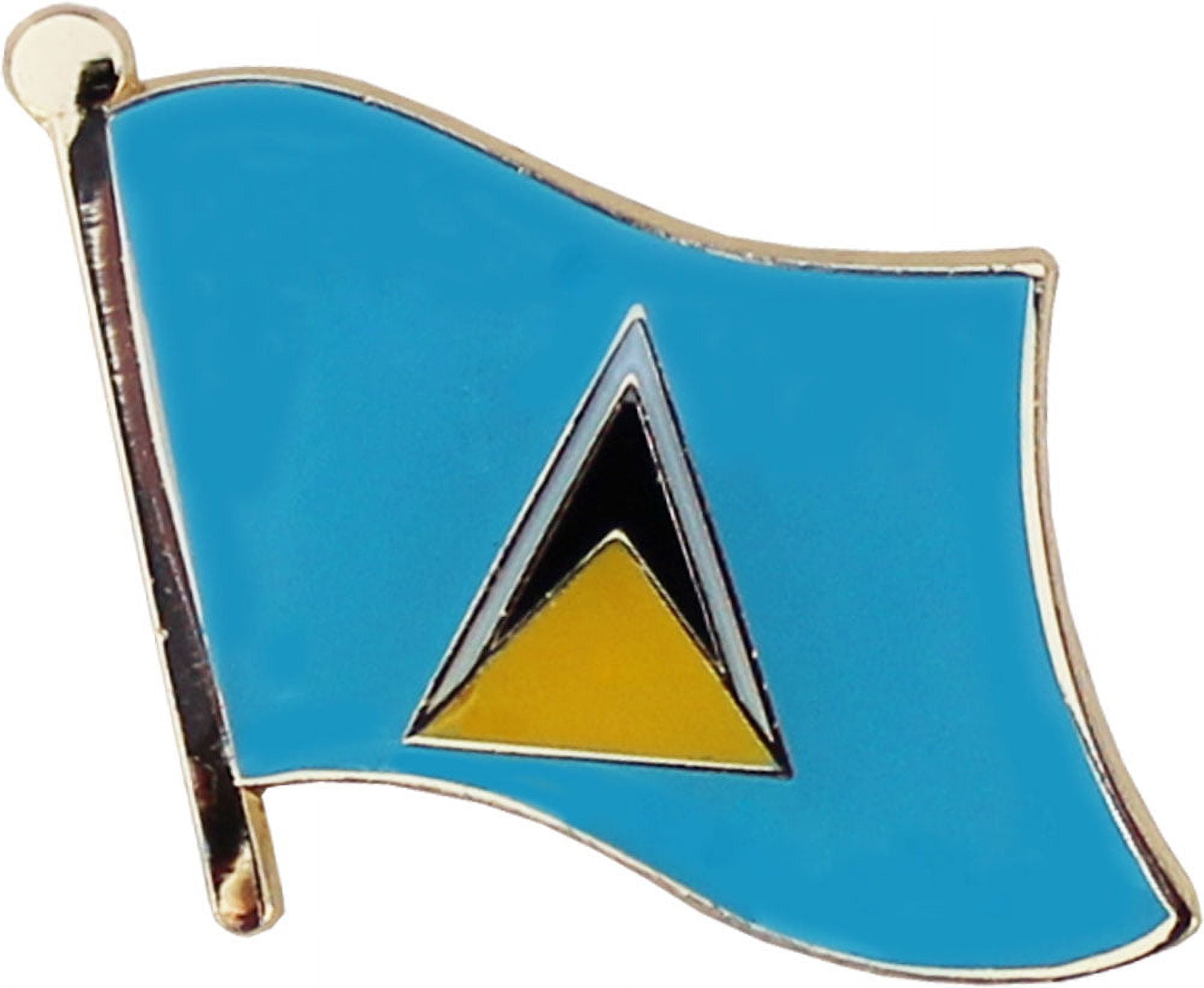 St. Lucia Flag Lapel Pin - Walmart.com
