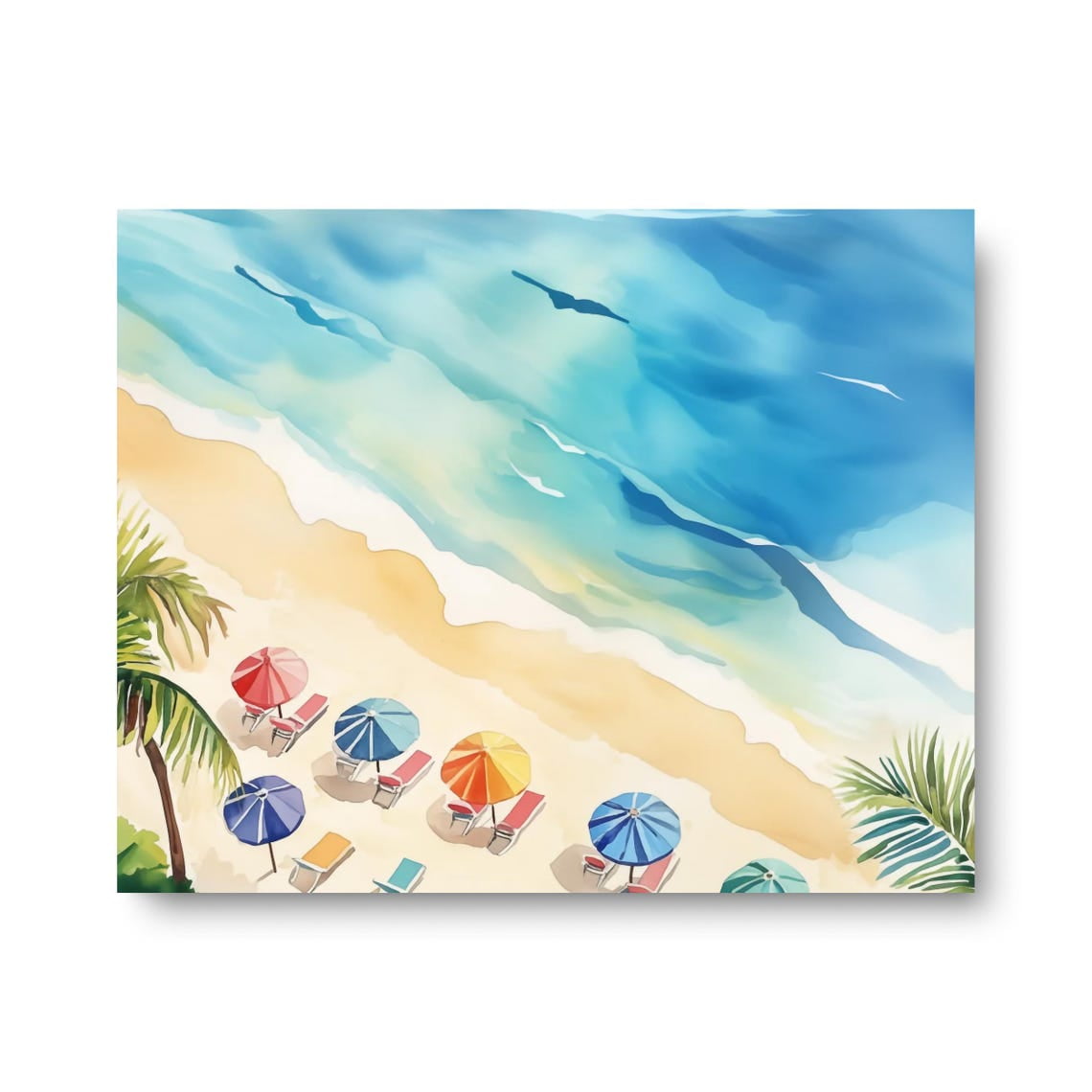 St, Maarten Print, Caribbean Island Beach Art, Tropical Aerial View ...