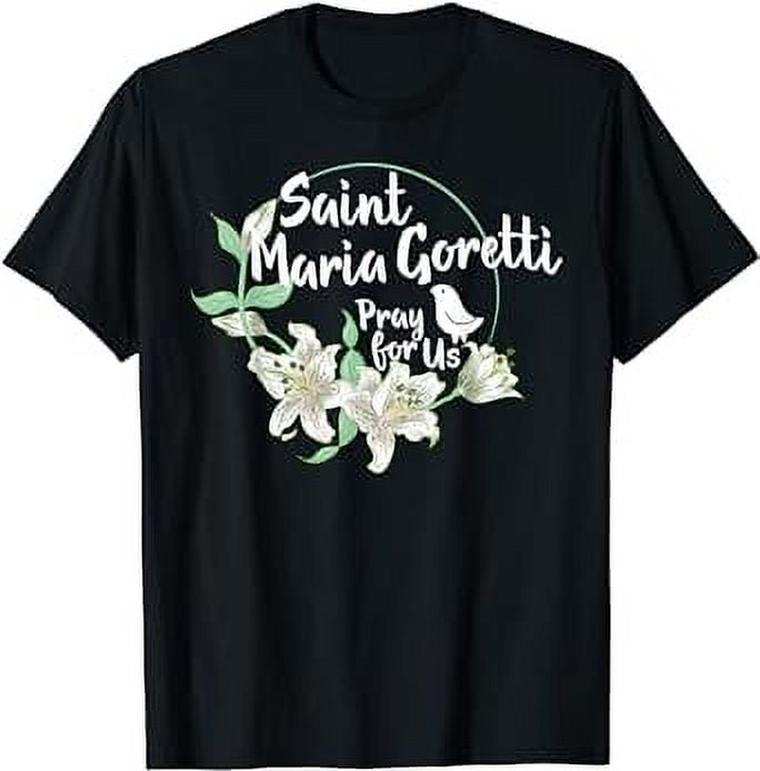 St. Maria Goretti Purity Catholic Saints Lily Symbol T-Shirt - Walmart.com