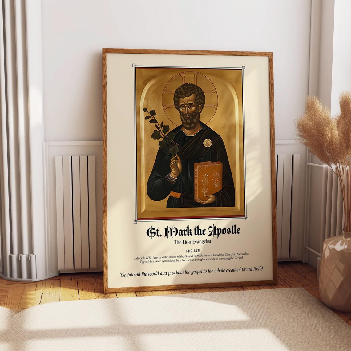 St. Mark The Apostle Wall Artevangelist Gospel Writer Religious ...