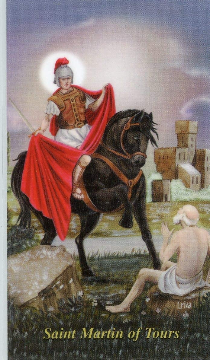 St. Martin of Tours - Relic Laminated holy card - Blessed by Pope ...