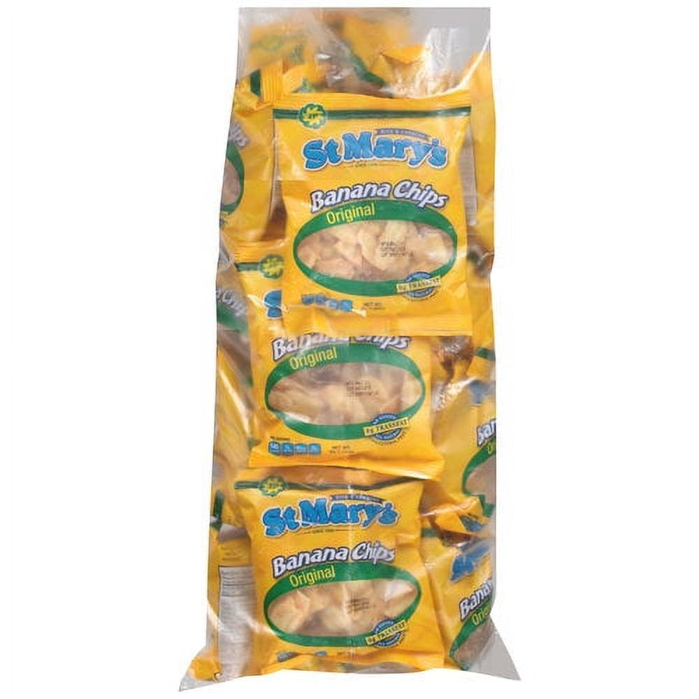 St Mary's Nice & Crunchy Original Banana Chips, 1.06 oz, 20 count ...