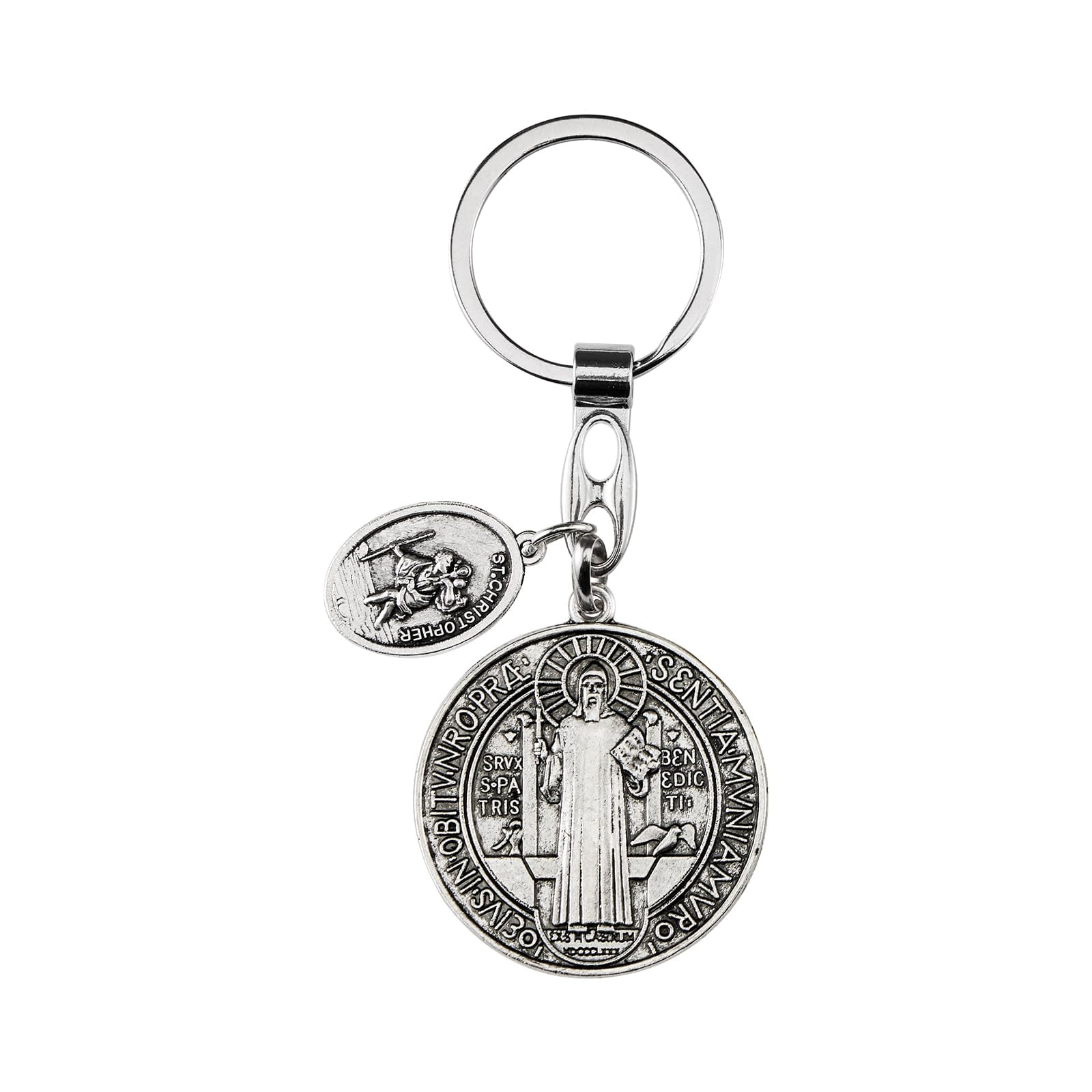 St Medals With SSF20 St Christopher Keychain,Saint With St Christopher ...