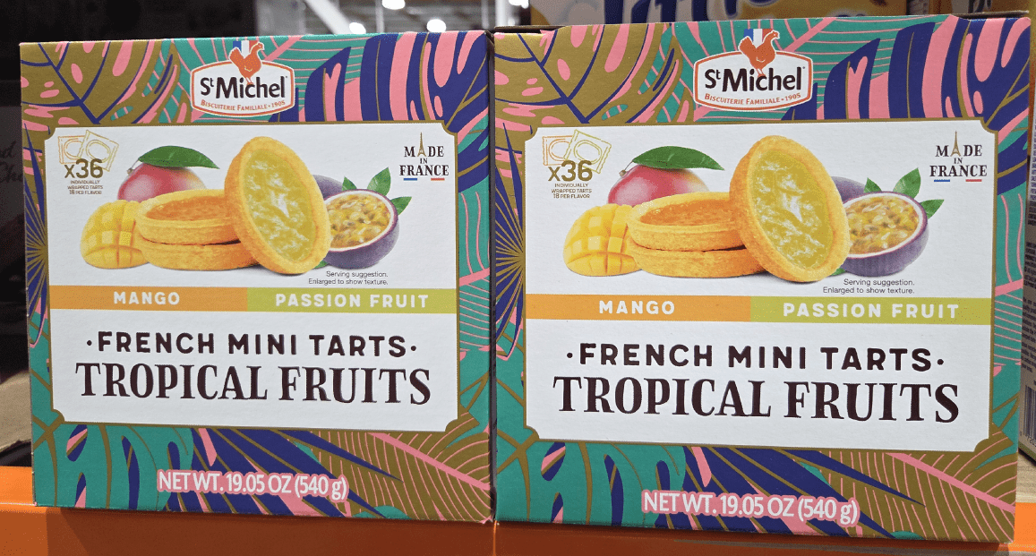 St Michel French Mini Tarts Tropical Fruits Mango & Passion Fruit 19 ...
