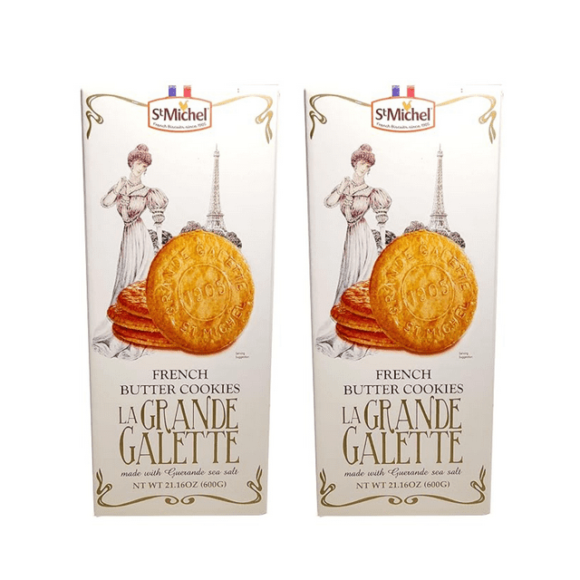 St Michel La Grande Galette French Butter Cookies 21.6oz 600g - 2-Pack ...
