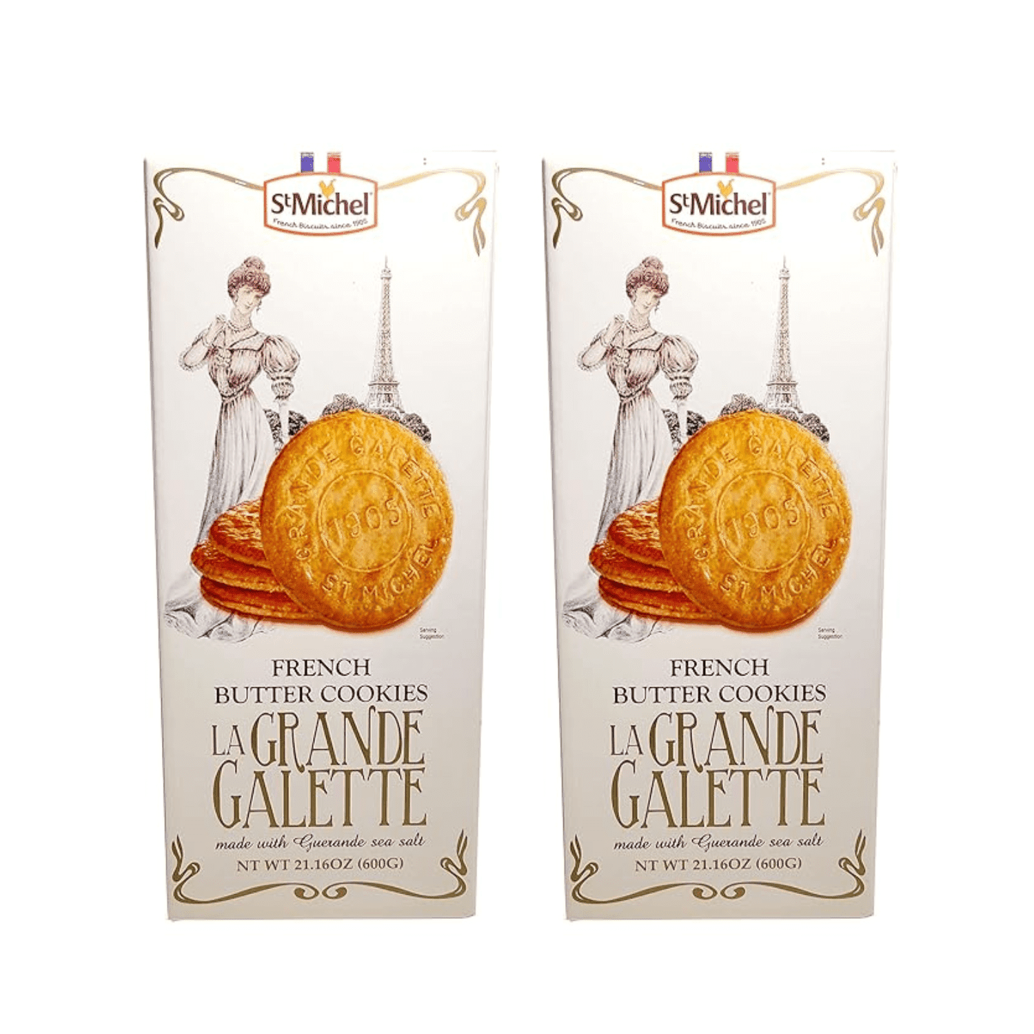 St Michel French Butter Cookies La Grande Galette, 21.6oz - 2-Pack ...