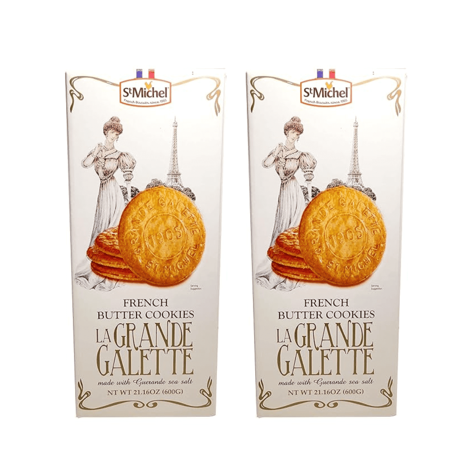 St Michel French Butter Cookies La Grande Galette, 21.6oz - 2-Pack ...
