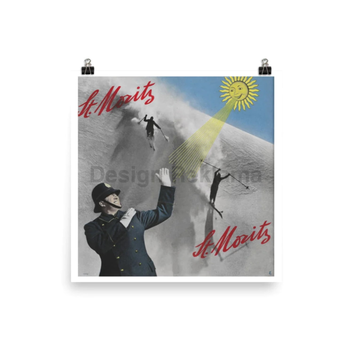 St. Moritz, 1936. Photomontages, design and text by Walter Herdeg and Walter Amstutz. Printed by ...